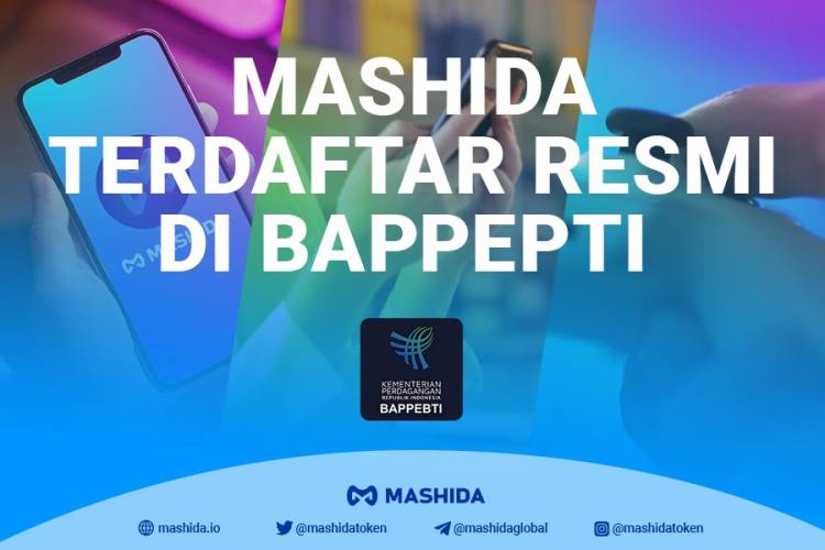 Token Mashida Kini Resmi Terdaftar di Bappebti Siap Dukung Dunia Kripto Tanah Air